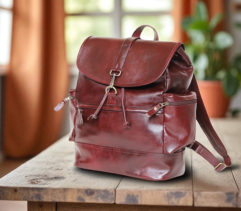 Premium Handmade Leather Backpack – F. Leather
